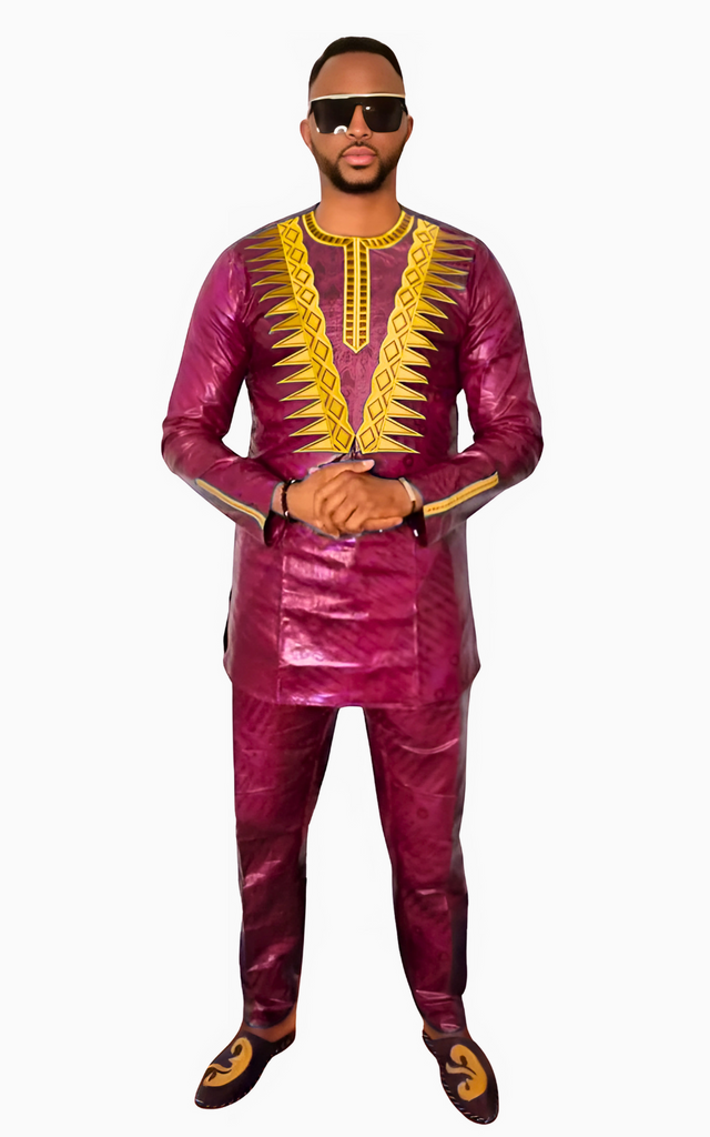Boubou 2 Pièces Homme – Afro Élégance