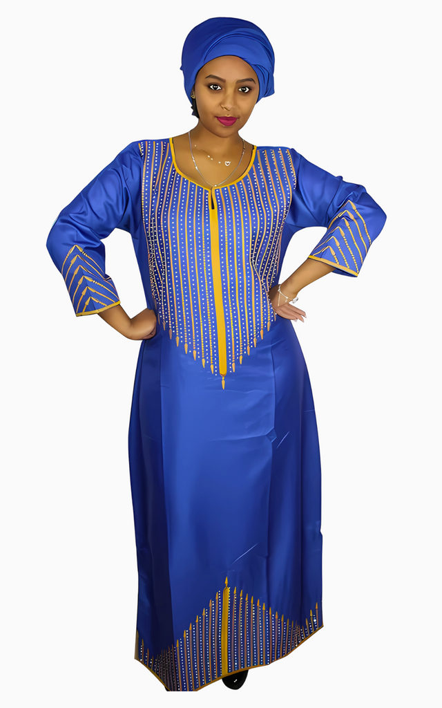 Boubou Africain Femme Baptême – Afro Élégance