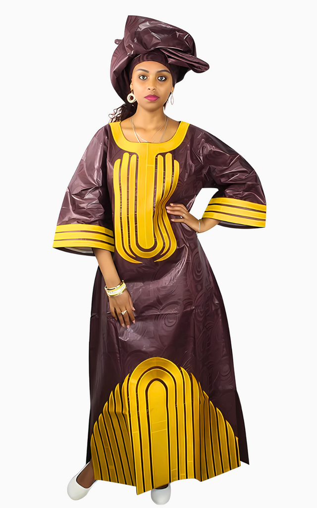 Boubou Africain Femme Gala – Afro Élégance
