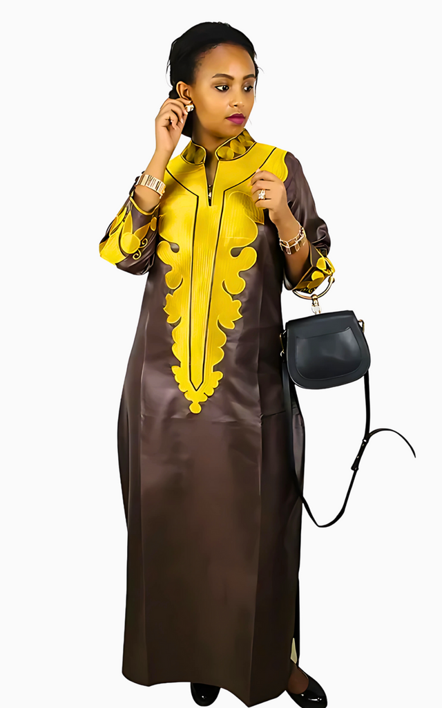 Boubou Africain Femme Tendance – Afro Élégance