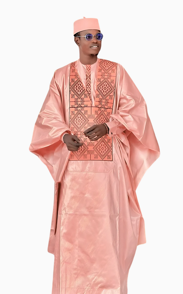 Boubou Homme Sénégalais 3 Pièces – Afro Élégance