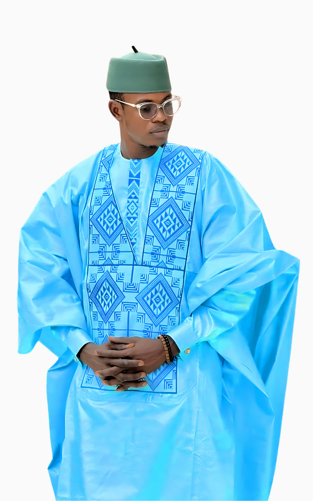 Boubou Homme Sénégalais 3 Pièces – Afro Élégance