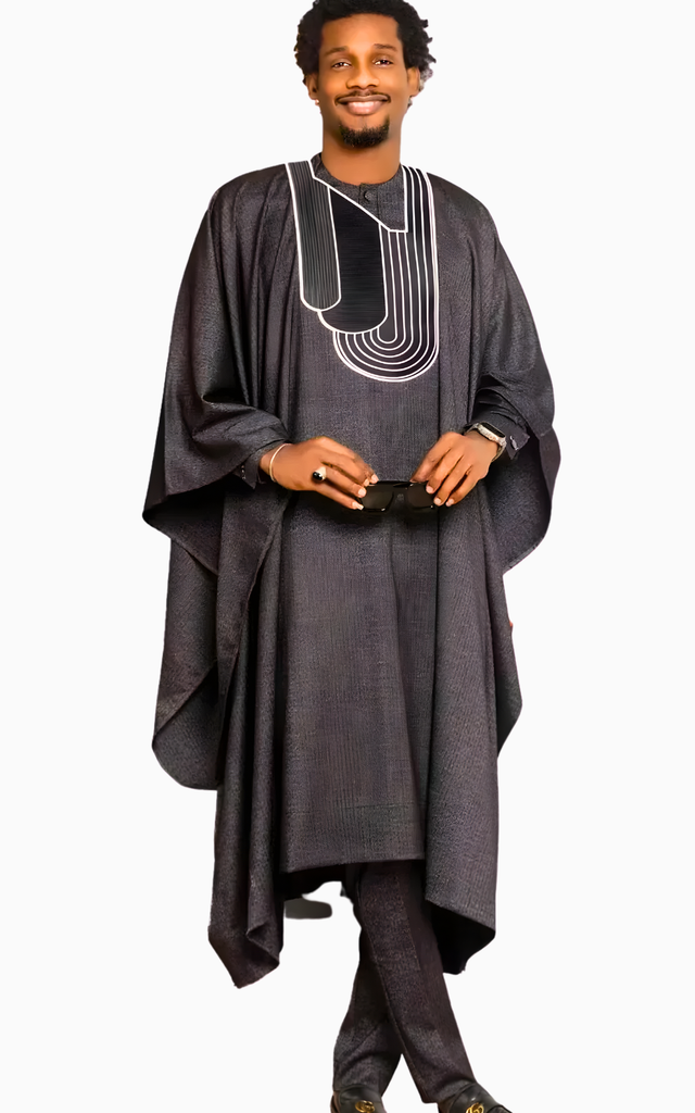 Boubou Homme Simple – Afro Élégance