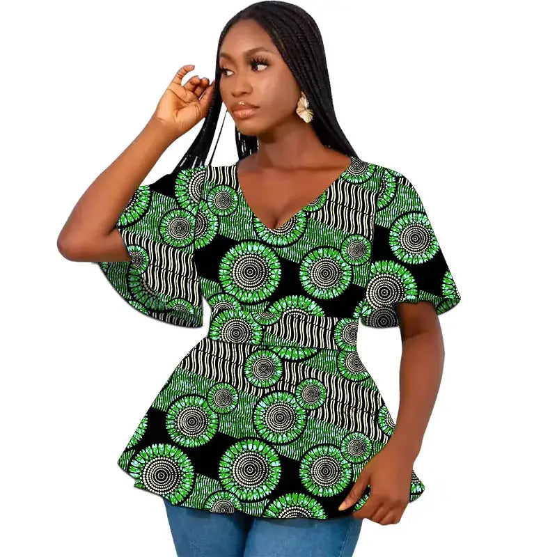 Haut Femme Tissu Africain – Afro Élégance