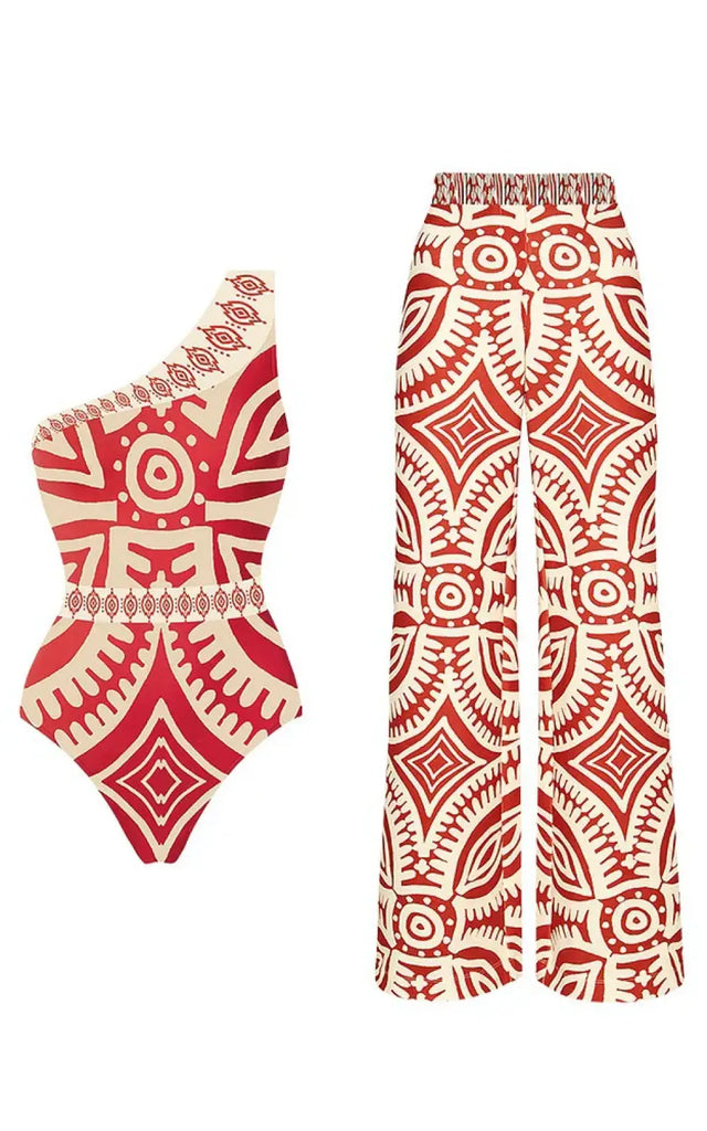 Maillot De Bain Africain Femme Tribal – Afro Élégance