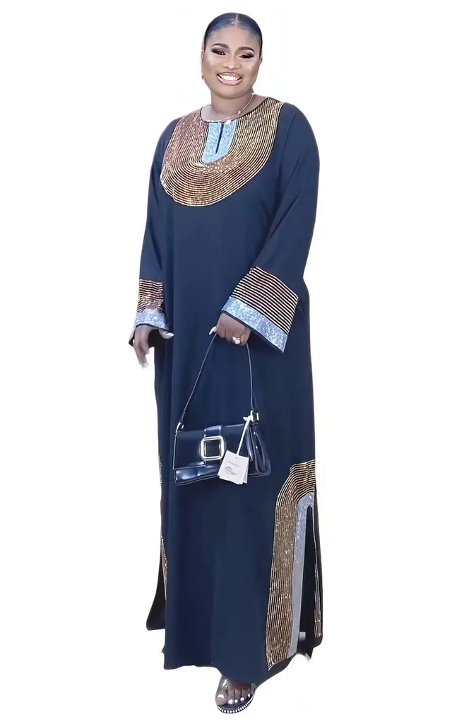 Robe Africaine Longue en Lycra – Afro Élégance