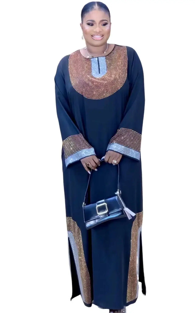 Robe Africaine Longue en Lycra – Afro Élégance