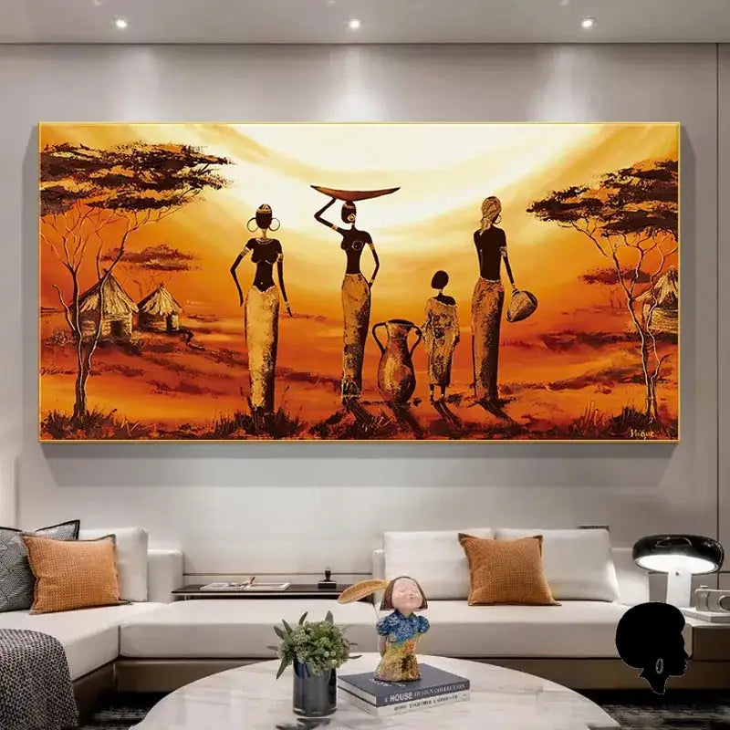 Tableau Africain Grand Format – Afro Élégance
