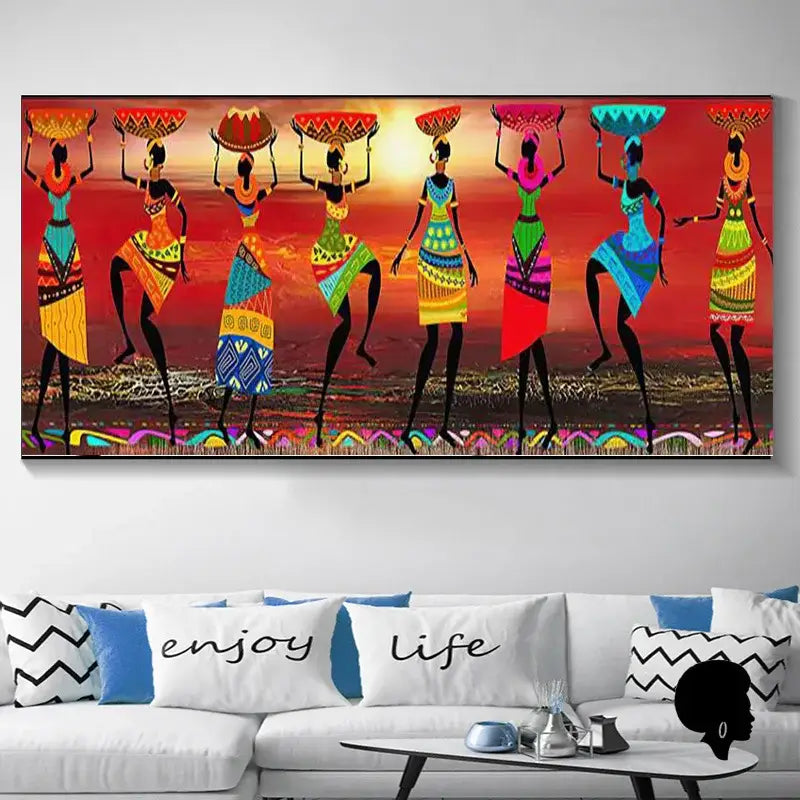 Tableau Africain Grand Format – Afro Élégance