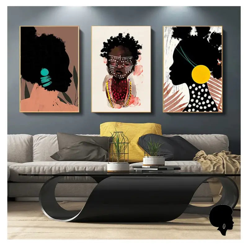 Tableau Africain Moderne – Afro Élégance