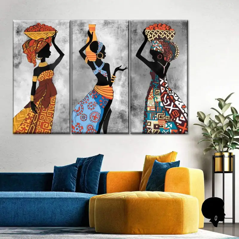 Tableau Africaine Couleur – Afro Élégance